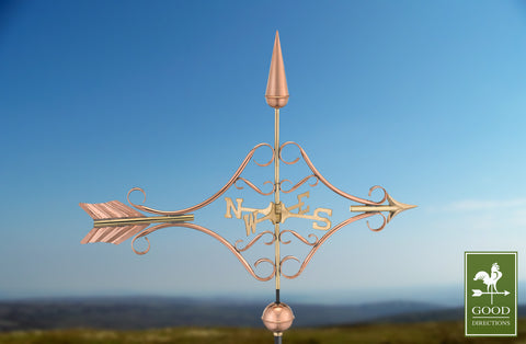 Victorian Arrow Copper Farmhouse Weathervane
